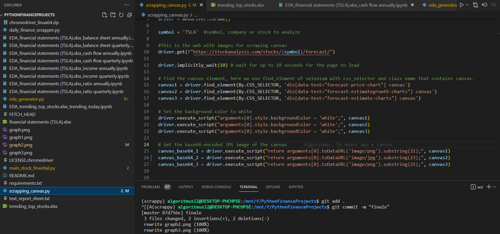 Web scrapping with python [financial_Data] - Data Scientist portfolio